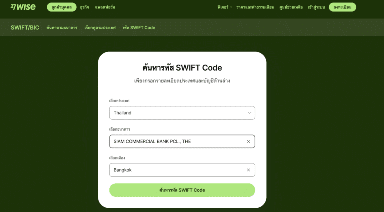 SWIFT CODE คืออะไร? การโอนเงินระหว่างประเทศ
